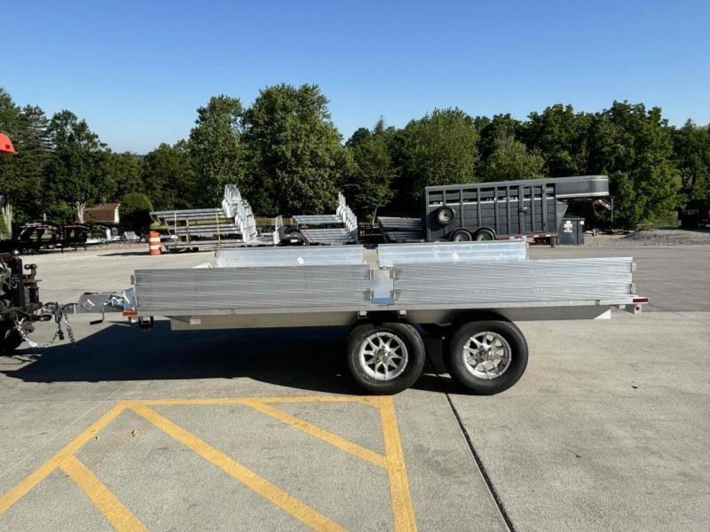 New 2025 Aluma Trailers A8812TA ATV Deckover Trailer (3 Place) - Side ...