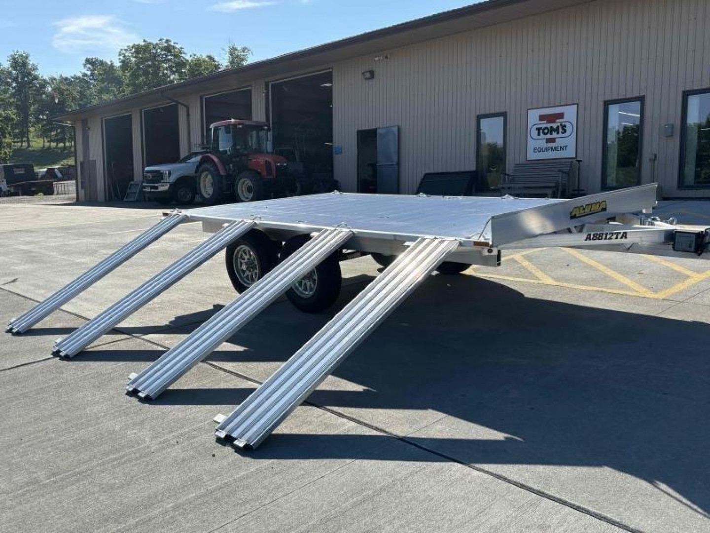 New 2025 Aluma Trailers A8812TA ATV Deckover Trailer (3 Place) - Side ...