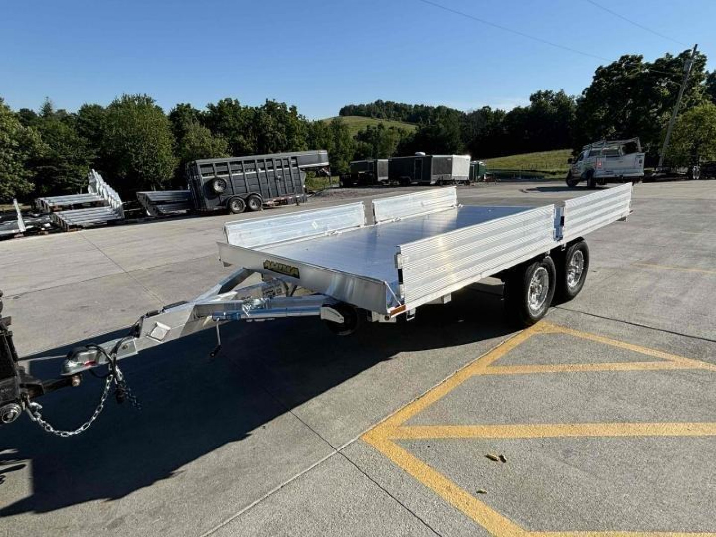 New 2025 Aluma Trailers A8812TA ATV Deckover Trailer (3 Place) - Side ...