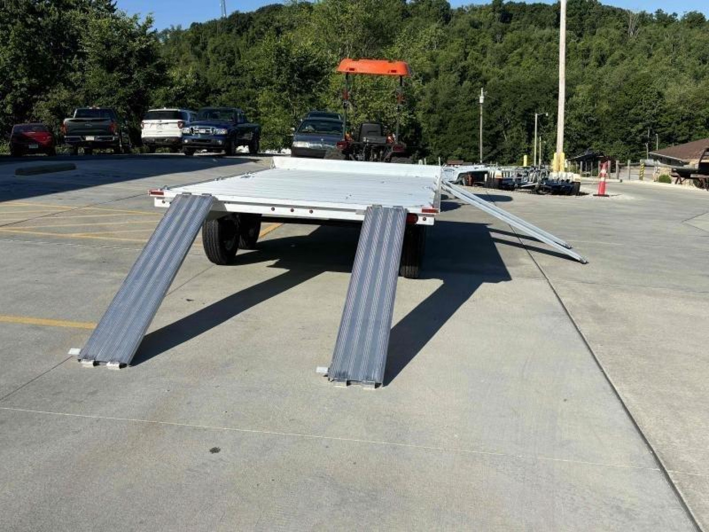 New 2025 Aluma Trailers A8812TA ATV Deckover Trailer (3 Place) - Side ...