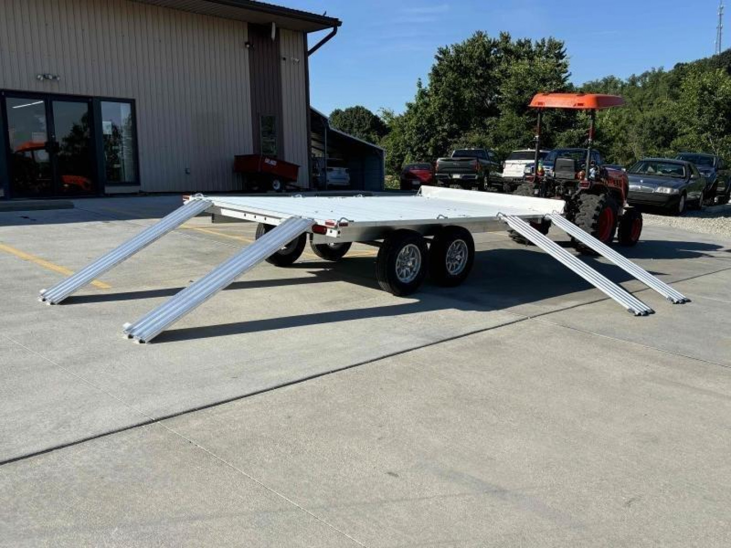 New 2025 Aluma Trailers A8812TA ATV Deckover Trailer (3 Place) - Side ...