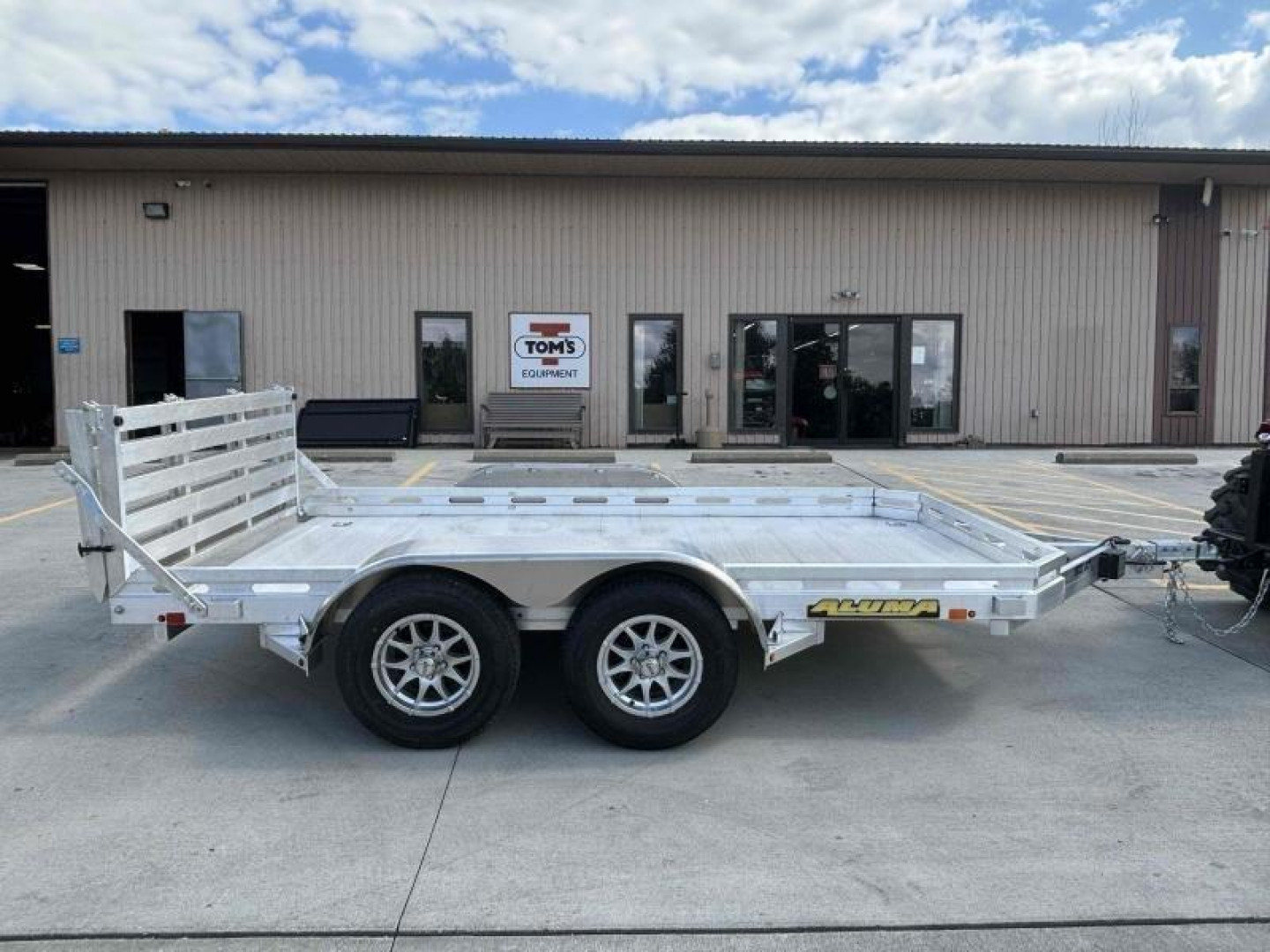 New 2026 Aluma Trailers 7812BT Aluminum Utility W/ Bi-Fold Ramp - 7000 ...