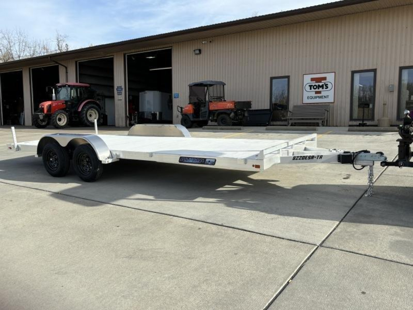 New 2026 Aluma Trailers 8220 TA-ESA Car Hauler w/ Slide Out Rear Ramps ...