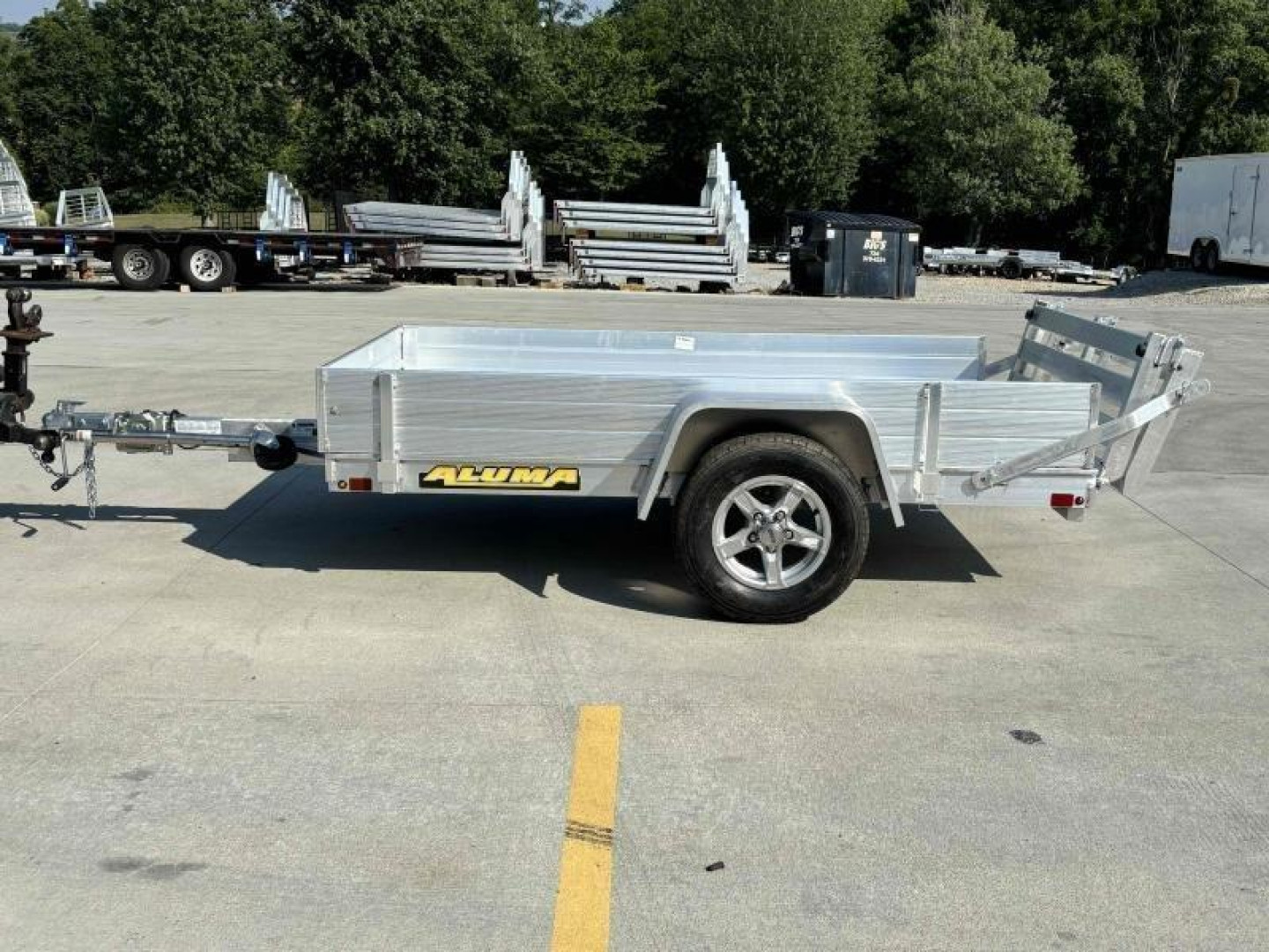 New 2025 Aluma Trailers 548 Aluminum Utility Trailer W / Bi-Fold Ramp ...