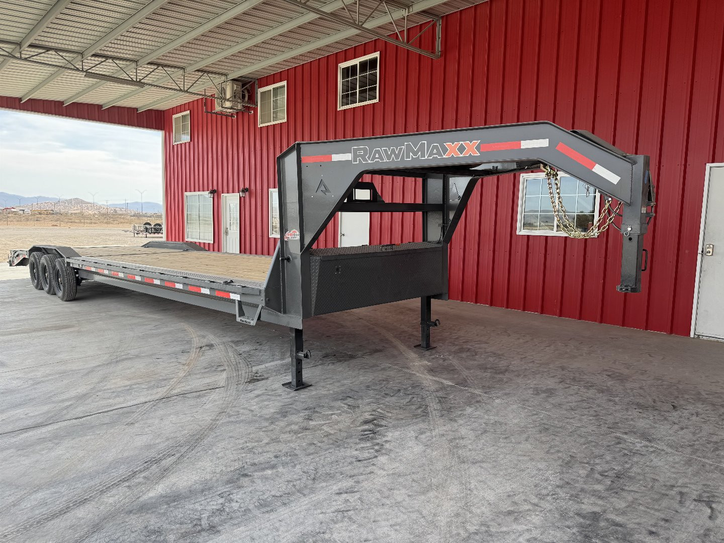 New 2025 RawMaxx 102X36 GOOSENECK 21K EQUIPMENT HAULER Flatbed Trailer ...