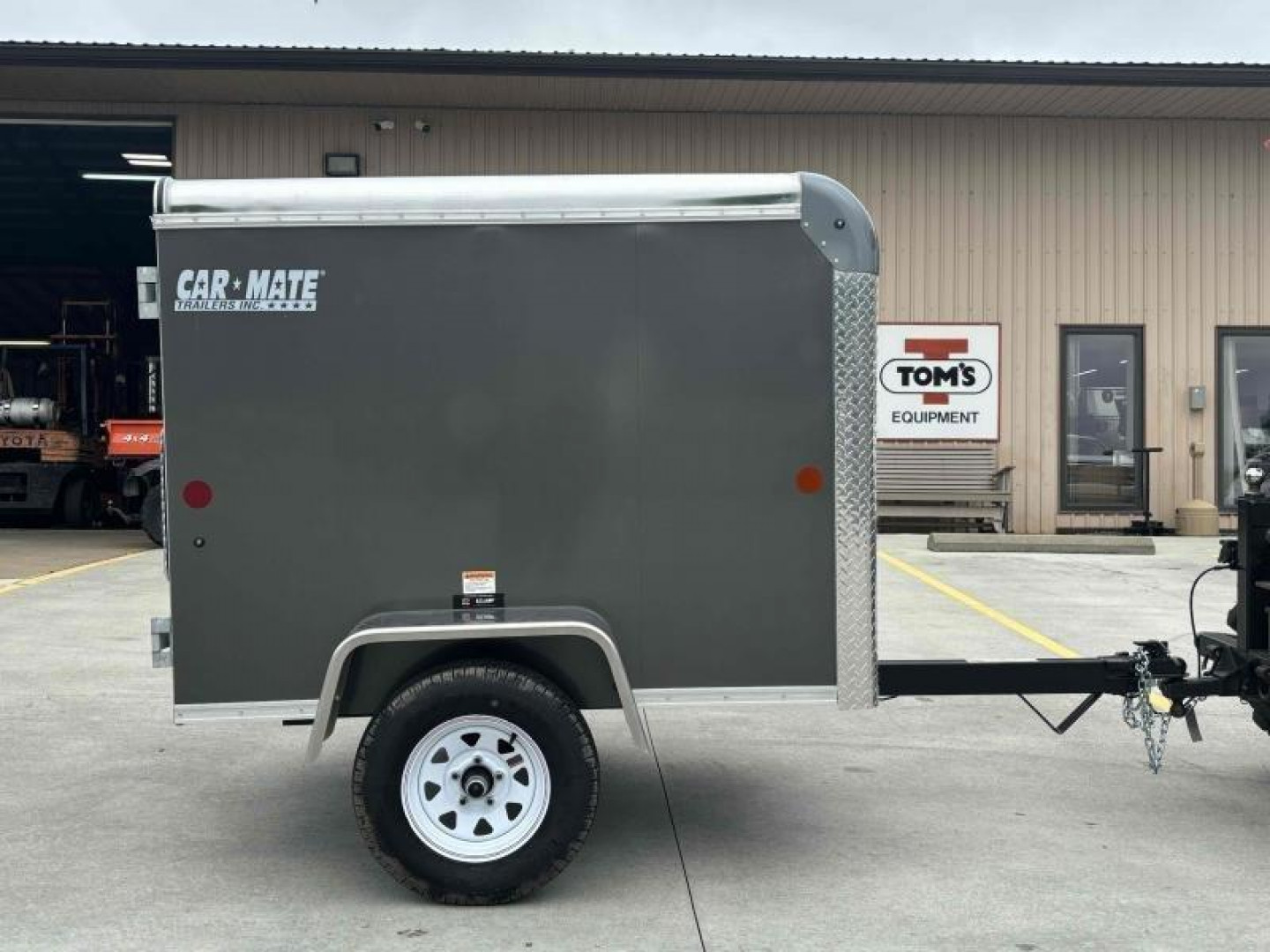 New 2025 Car Mate Trailers 4X6 Custom Cargo Enclosed Trailer - Charcoal ...