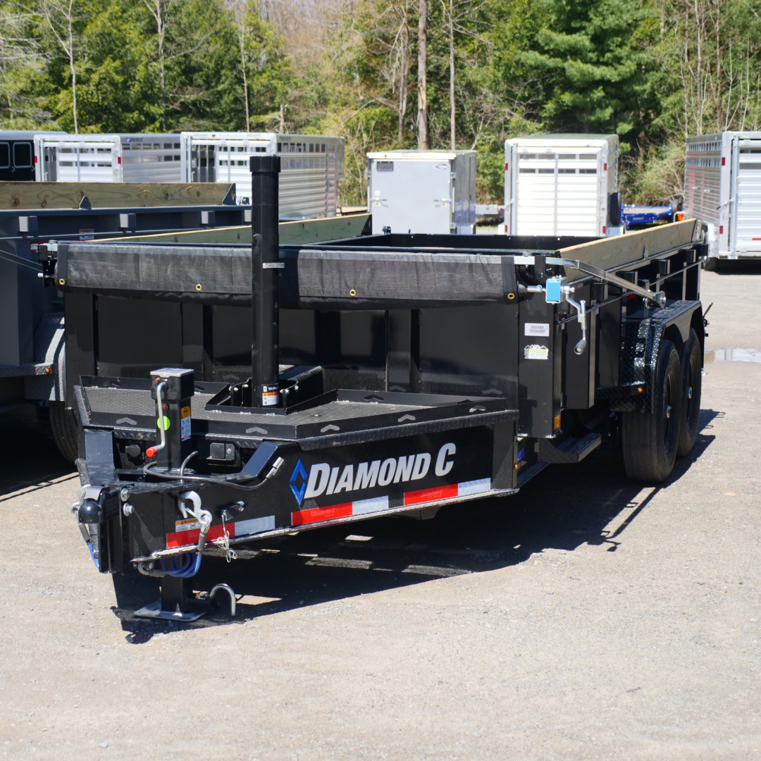 New 2025 Diamond C Trailers 82"X14' TELESCOPIC RAM LPT207 Dump Trailer ...