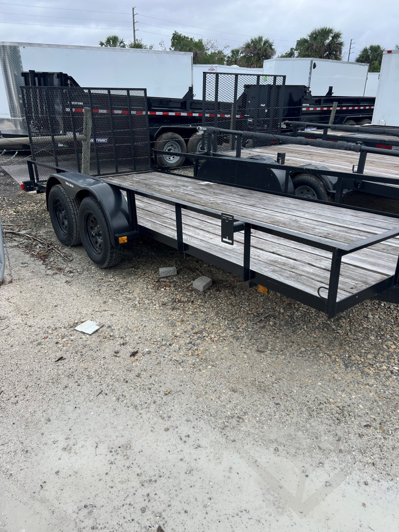 Used 2017 Triple Crown Trailers 6X16 TANDEM AXLE Utility Trailer ...