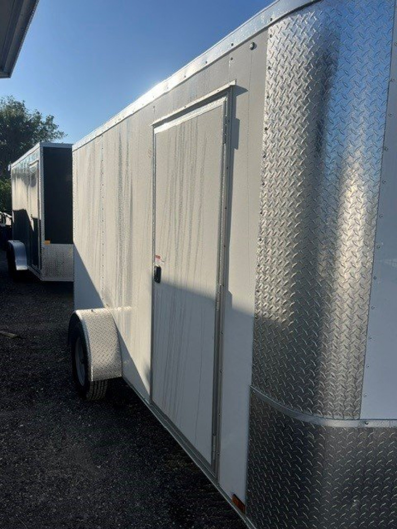 New 2025 Arising 6X12 SINGLE AXLE Cargo / Enclosed Trailer WITH REAR ...