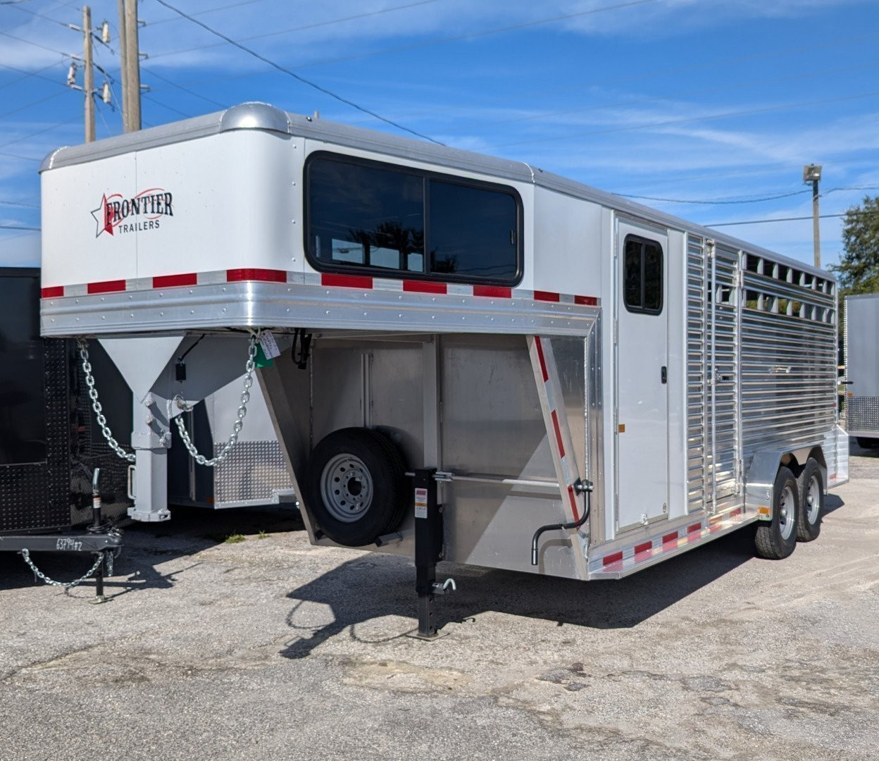 New 2025 Frontier Trailers LIVESTOCK GN 7X20 14K Stock / Stock Combo ...