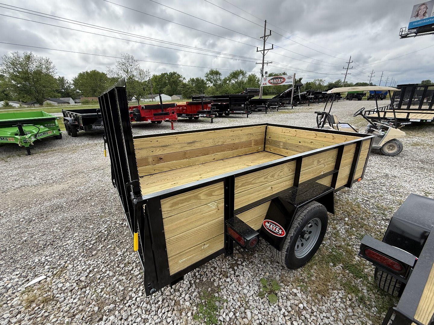 New 2025 AMO US101 Utility Trailer 76X10 SA HIGH SIDES (GVW:2990)BLACK ...
