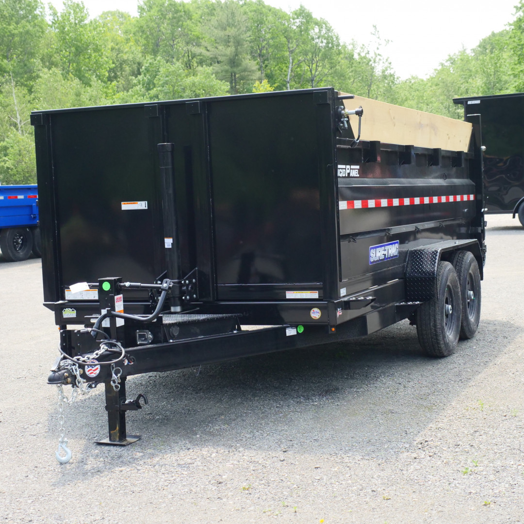 New 2025 Sure-Trac 82"X14' LOW PROFILE TELESCOPIC Dump Trailer ...